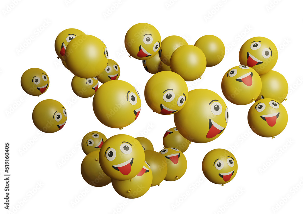 tongue out 3d render emoticon or emoji perfect for sosial media ...