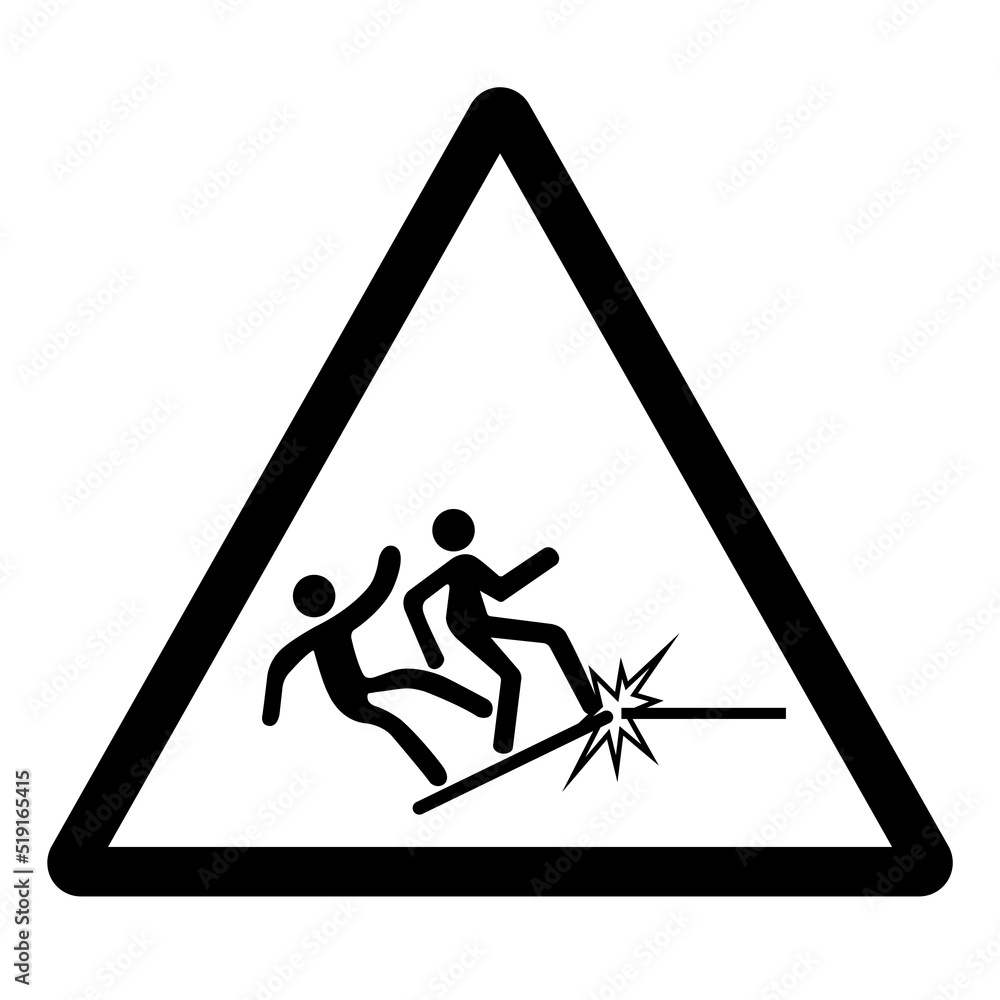 Warning Platform Collapse Can Cause Severe Injury Symbol, Vector ...