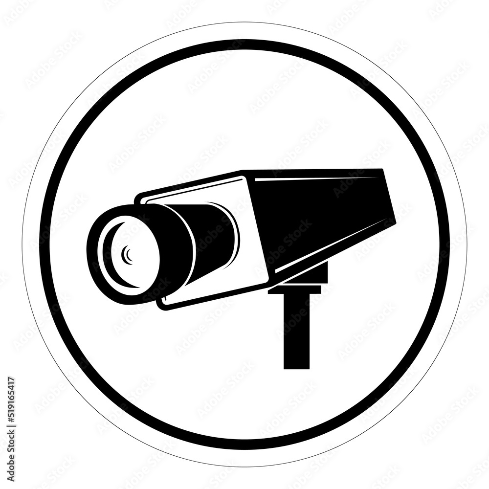 CCTV Security Camera Symbol Sign, Vector Illustration, Isolate On White ...