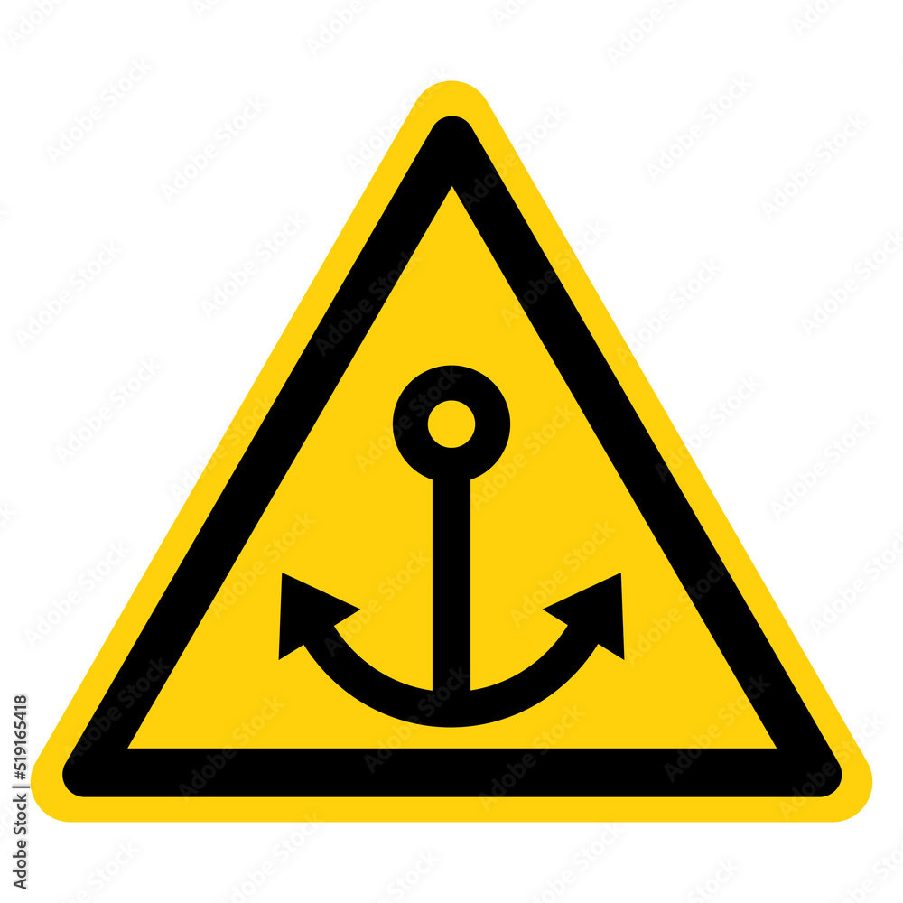 Anchor Symbol Sign, Vector Illustration, Isolate On White Background ...