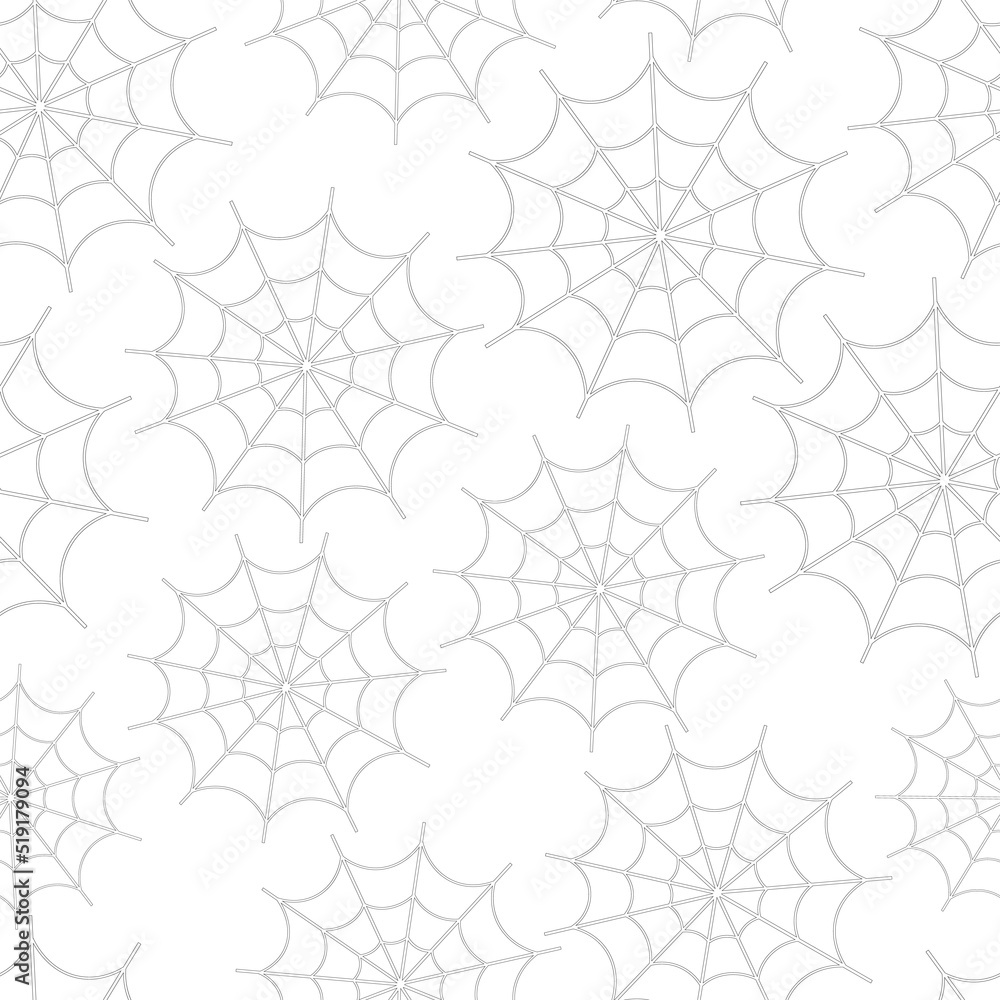 Seamless pattern Halloween with web spider vector illustration Stock Vector | Adobe Stock