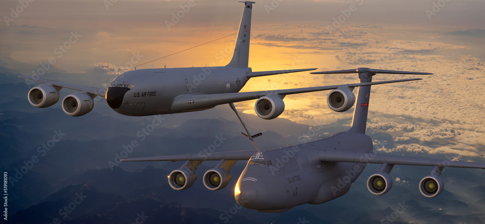 Lockheed C-5 Galaxy - a heavy military transport aircraft built by the ...