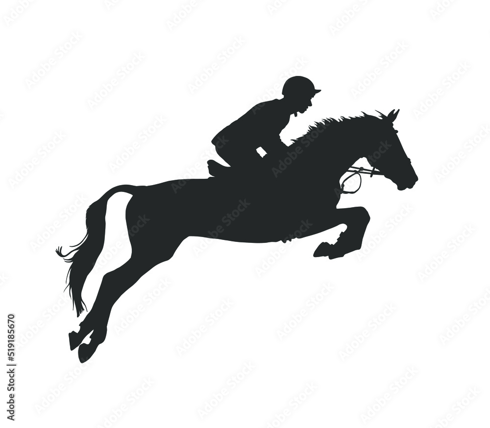 Jumping Horse Silhouette Vector