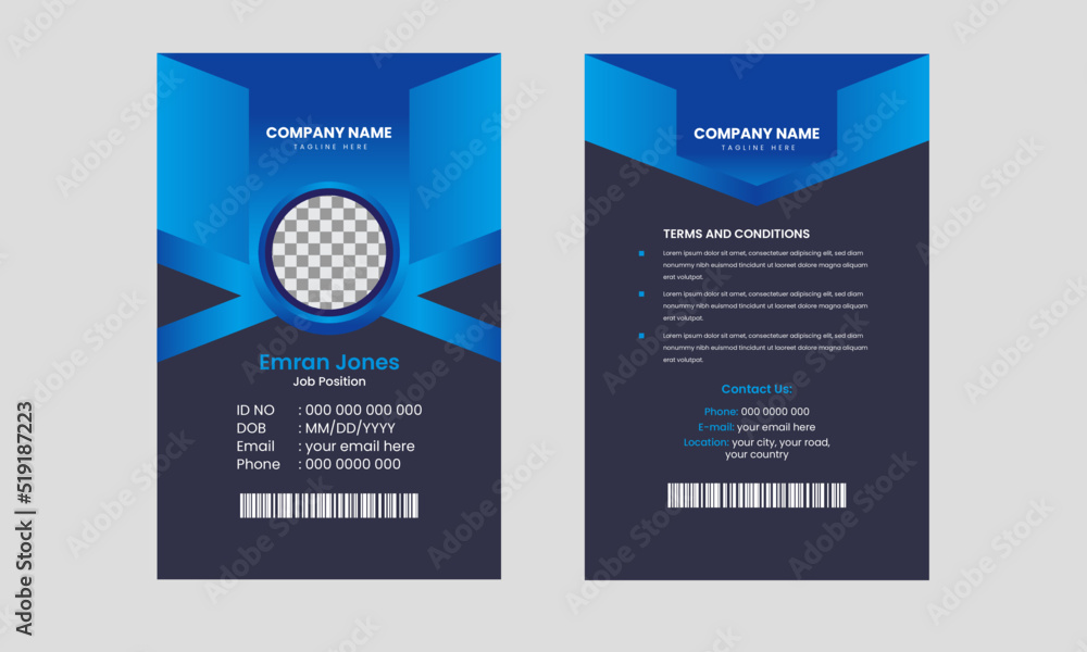 Vektorová grafika „Editable Professional Corporate Modern abstract Id ...