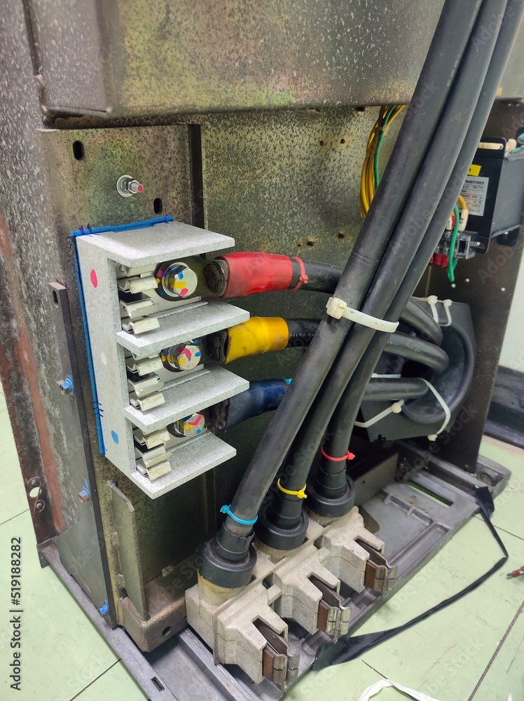 Control panel assembly with wiring and terminal , Terminate wiring in ...