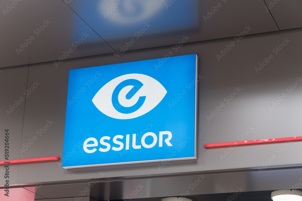 Sofia, Bulgaria - June 6, 2022: Logo of Essilor. Essilor International ...