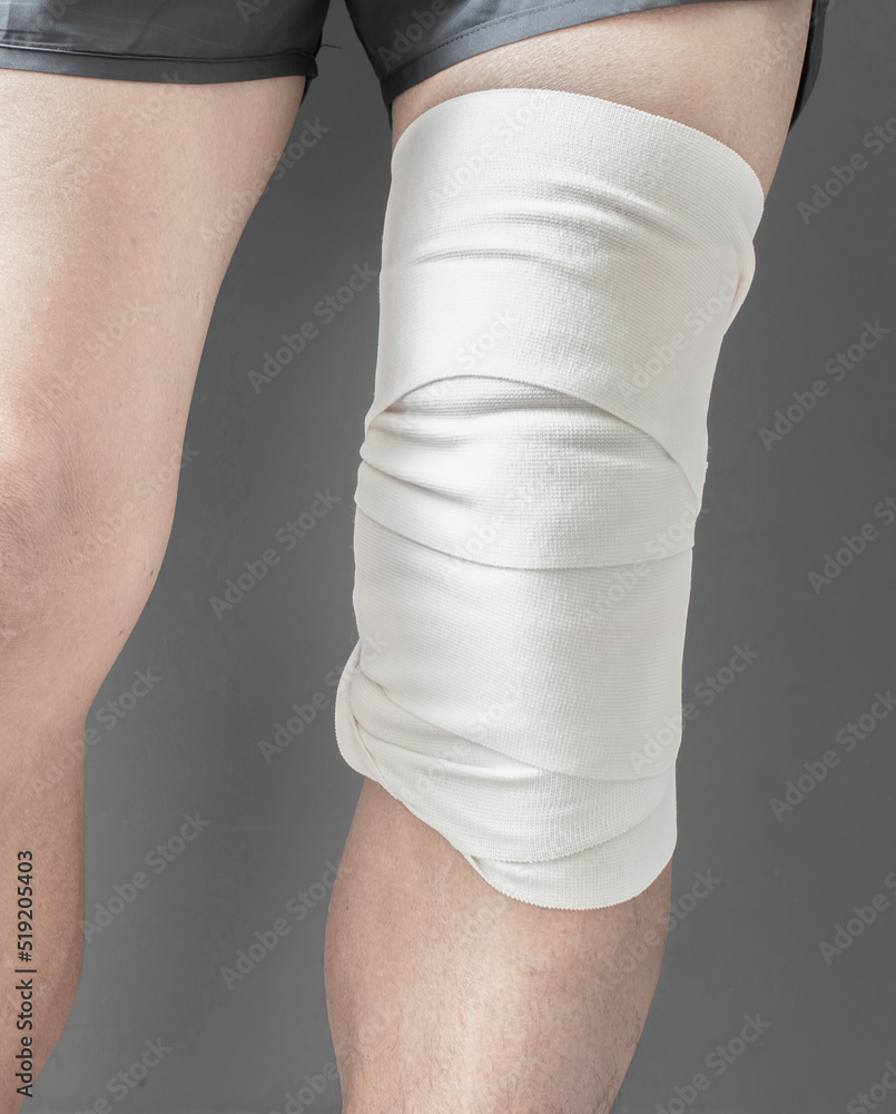 Photos of injured muscles of the joints, bones, and muscles in the leg ...
