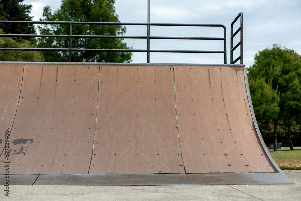 Skateboard Ramp Quarter Pipe Stock Photo | Adobe Stock