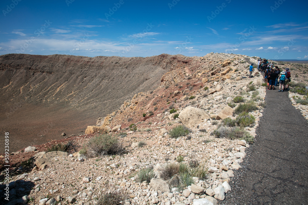 The Barringer Meteor Crater where a Meteor Blasted a Giant Hole in the ...