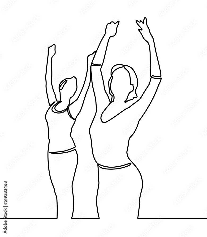 Continuous Line Art Drawing. Ballet Dancer ballerina. Vector ...