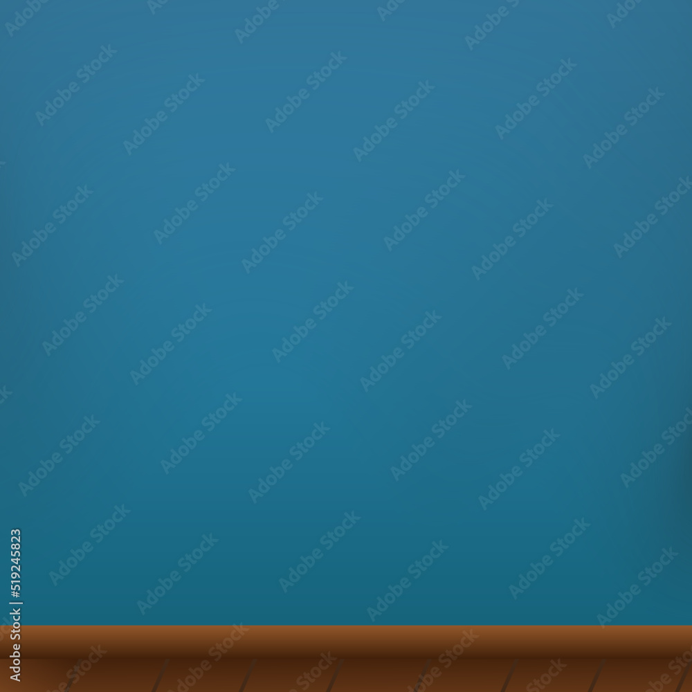 Mockup of an empty wall with plinth and laminate. Vector illustration ...