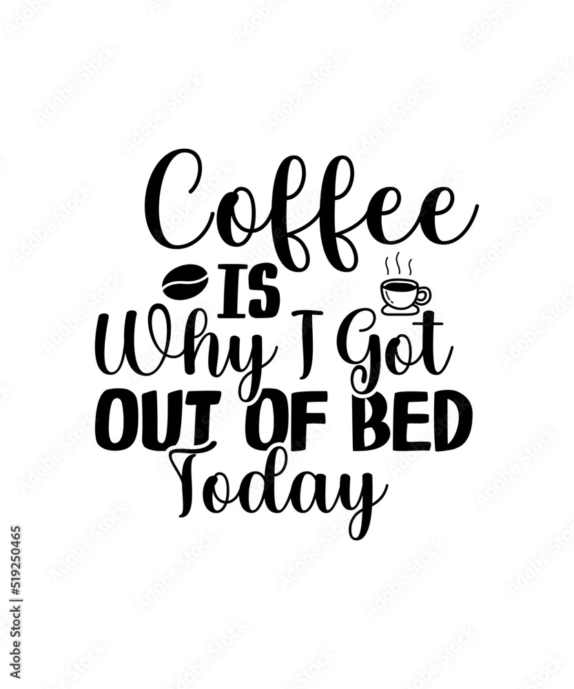 Vecteur Stock Coffee Svg Bundle Coffee Mug Svg Coffee Cup Svg Funny