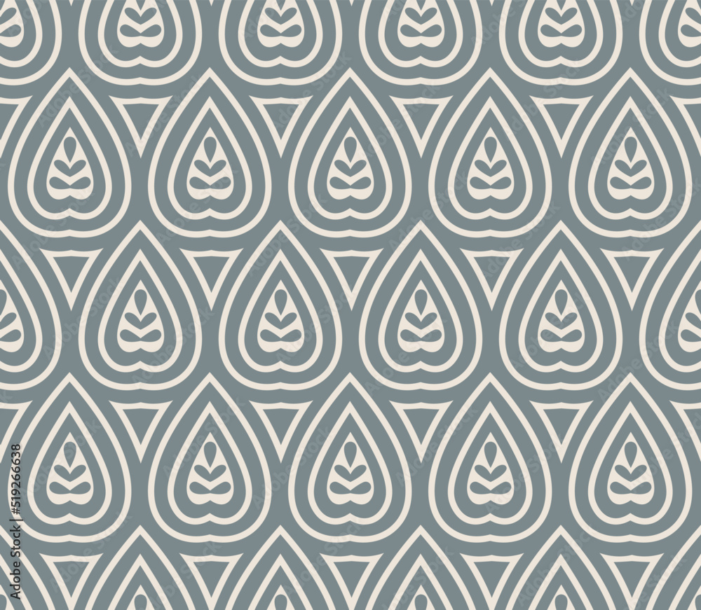 Vector leaf shape wallpaper pattern design Stock Vector | Adobe Stock