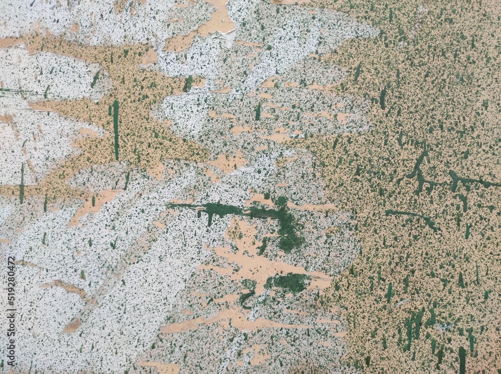 Peeling Grunge Wall Texture.Patched and Deteriorating Wall.Rusty and ...