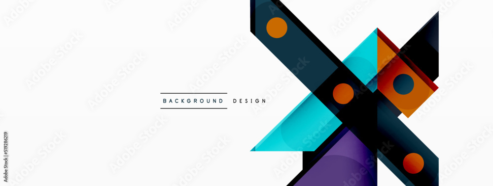 Bright colorful straight lines geometric abstract background. Trendy ...