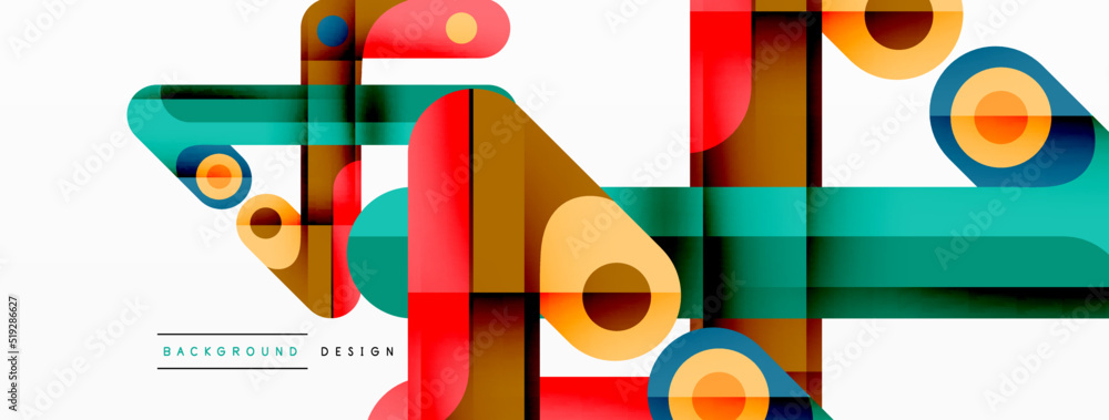 Lines geometric creative abstract background. Bright color line ...