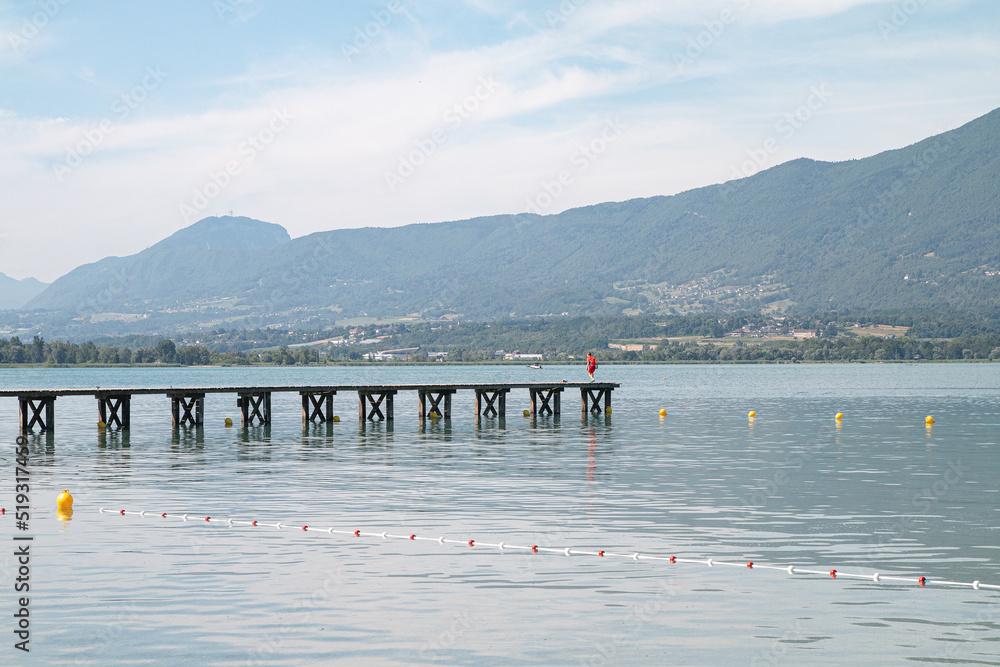 Ponton du Lido, Lac du Bourget, Savoie, Alpes Stock Photo | Adobe Stock