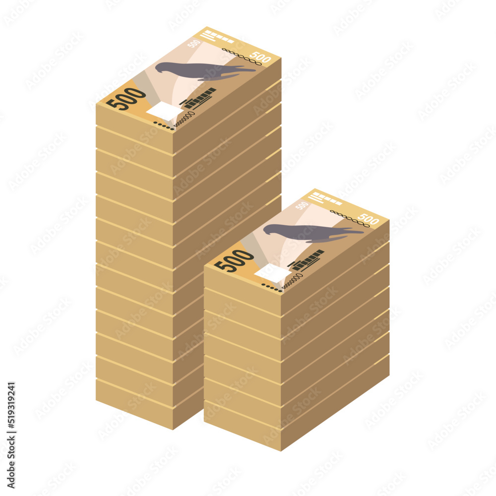 Seychelles Rupee Vector Illustration. Seychelles money set bundle ...