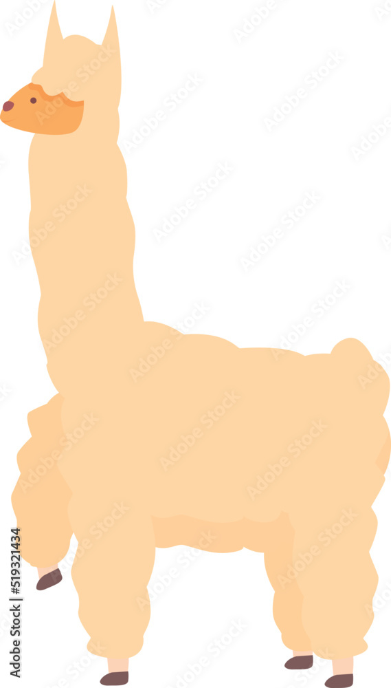 Peru lama icon cartoon vector. Funny cute. Cool baby Stock Vector ...