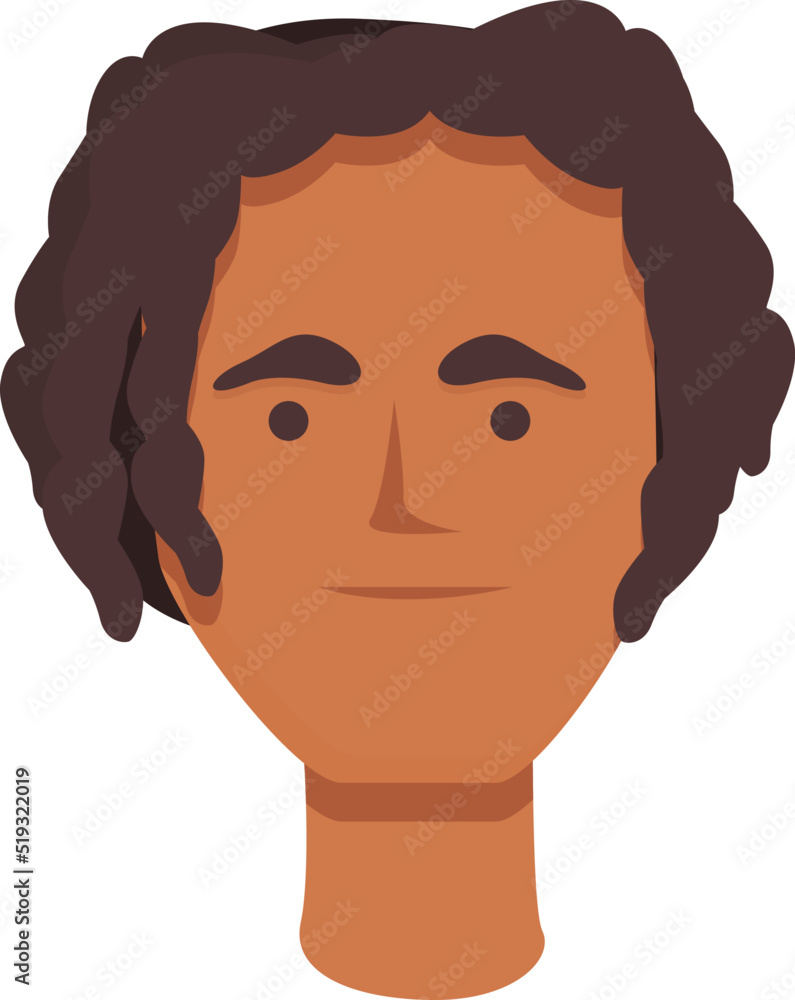 Dreadlocks icon cartoon vector. African man. Afro boy vector de Stock ...