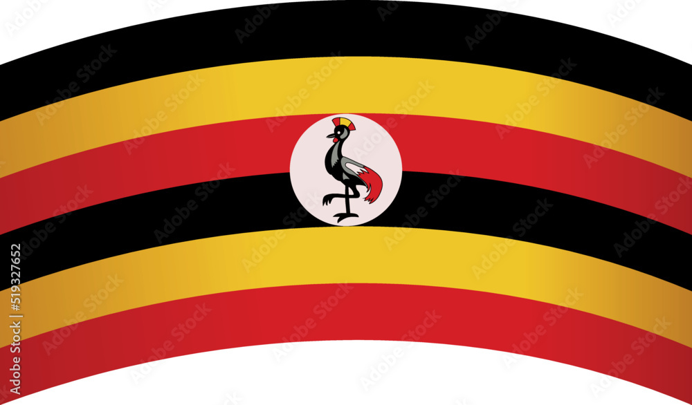 Uganda flag icon cartoon vector. Heroes map. National africa Stock ...