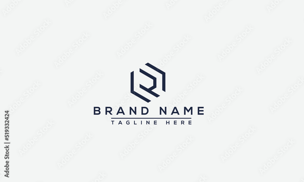 Logo design letter R . Elegant modern. Vector template. Stock Vector ...