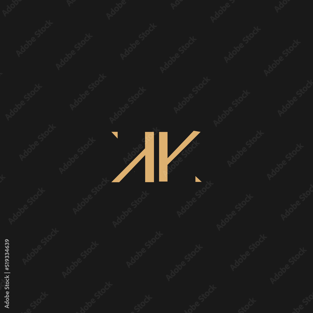 Modern KK Logo Design for business and company identity. Creative KK ...