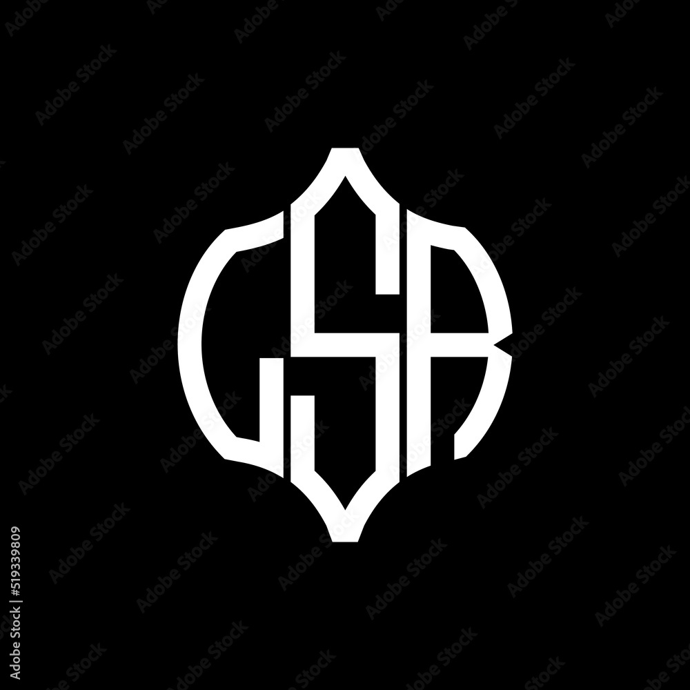 GSR letter logo. GSR best black background vector image. GSR Monogram ...