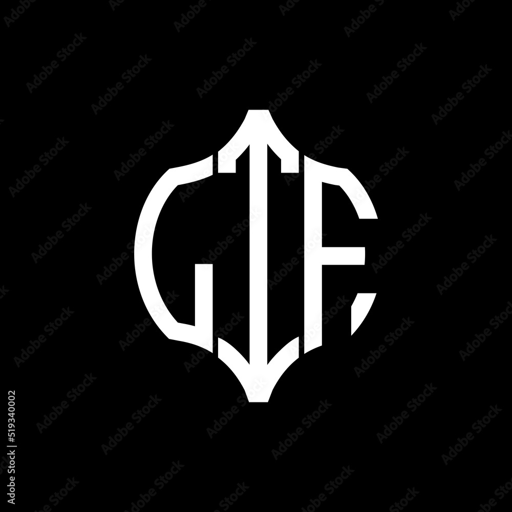 GTF letter logo. GTF best black background vector image. GTF Monogram ...