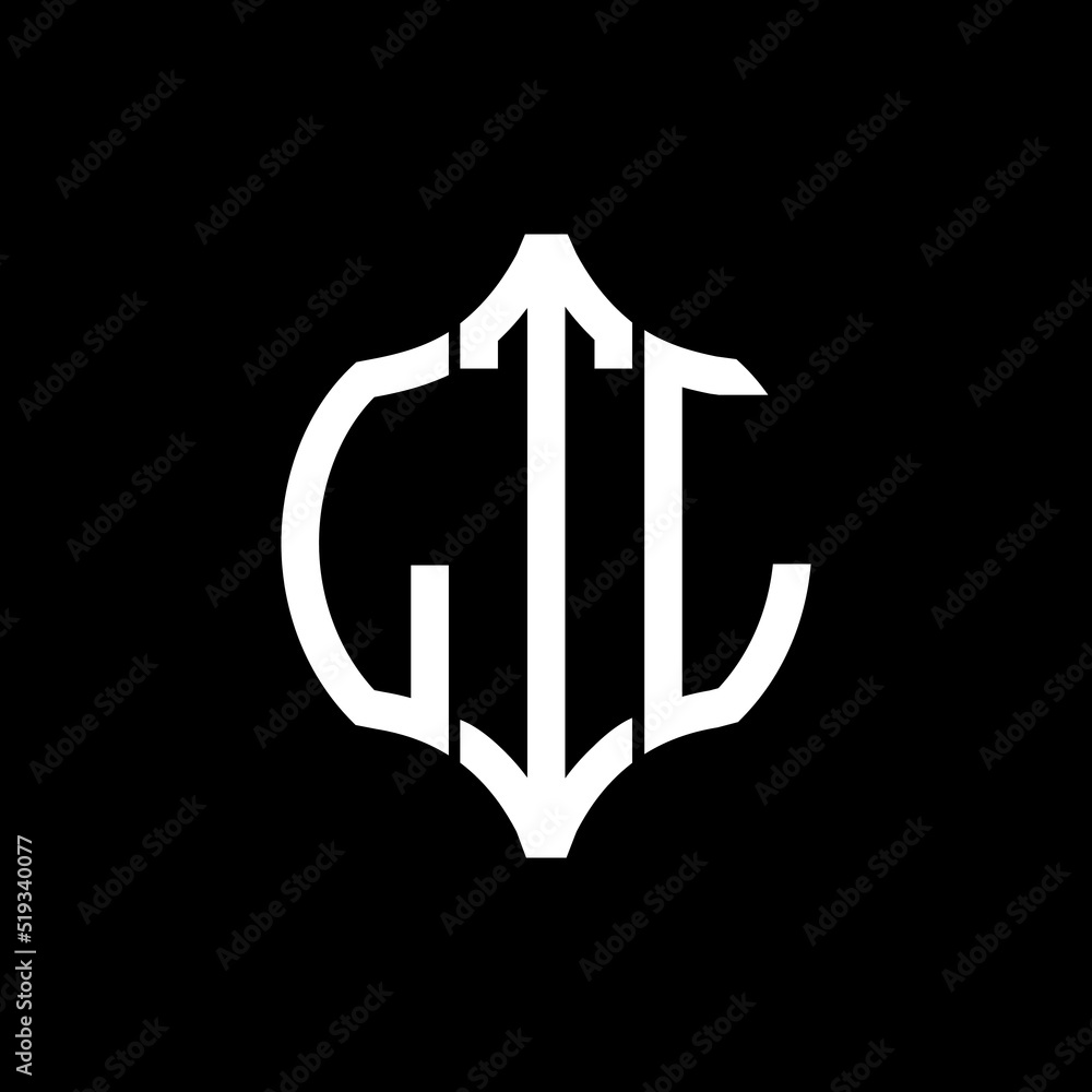 GTL letter logo. GTL best black background vector image. GTL Monogram ...