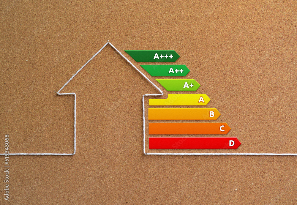 Energy Performance Certificate - Photo of a house with EPC ratings ...