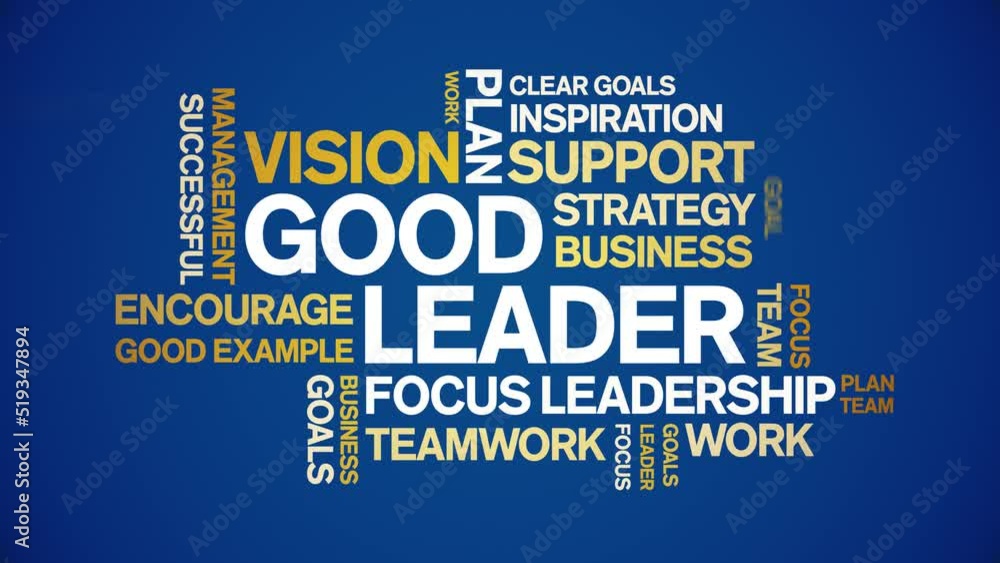 Good leader animated tag word cloud;text design animation kinetic ...