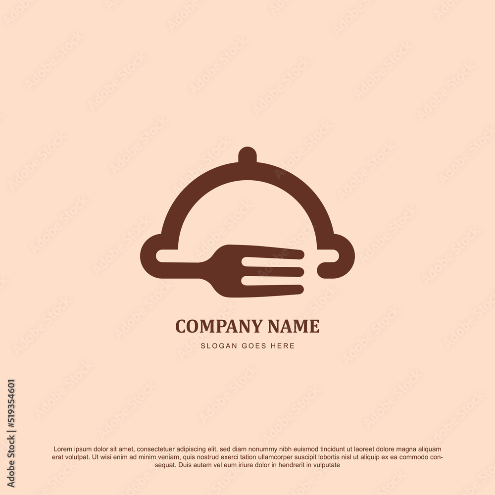 Simple outline restaurant logo design vector for Dining Restaurant logo ...