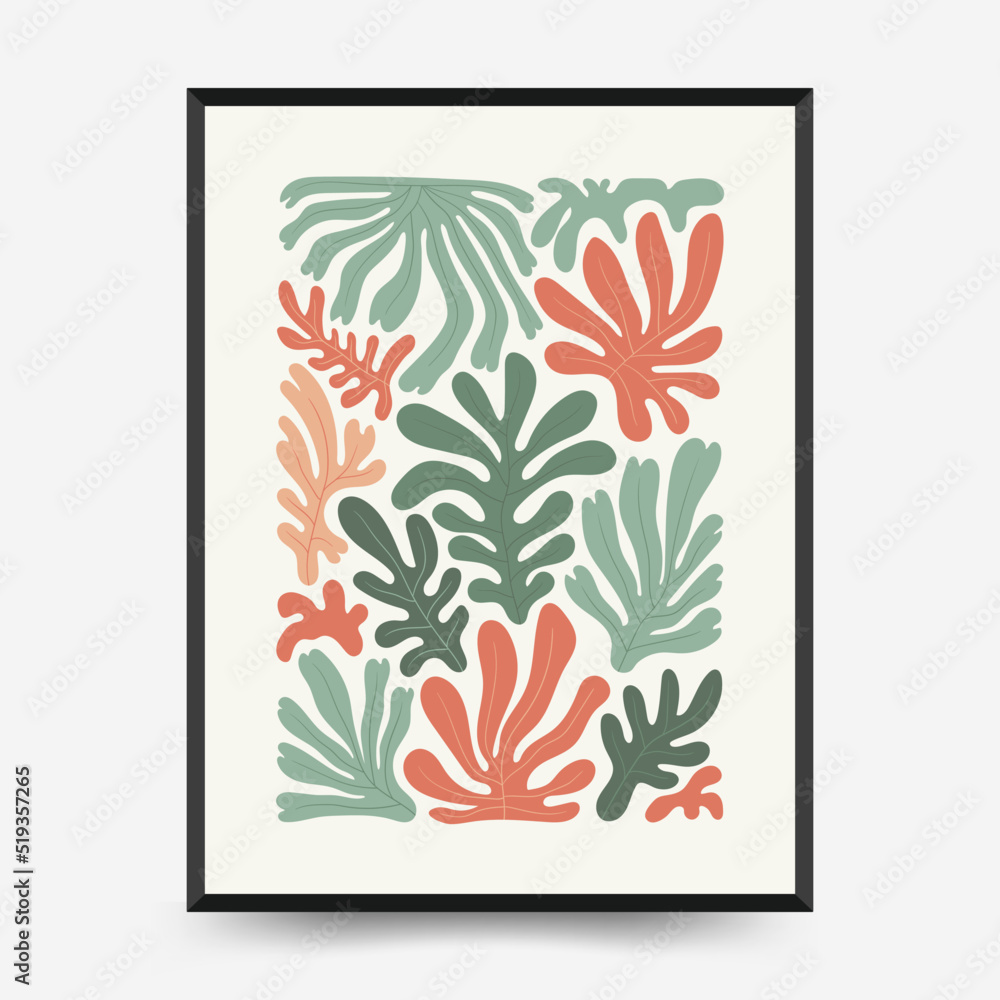 Nature, garden and landscape poster template or card. Flowers and ...