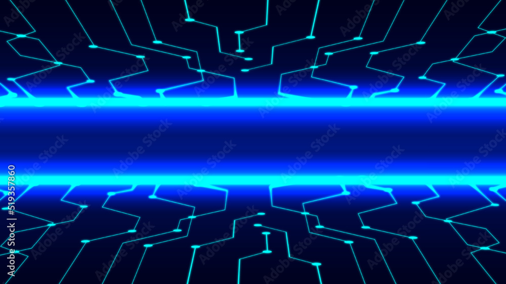 abstract blue technology background. Vector illustration Stock Vector ...