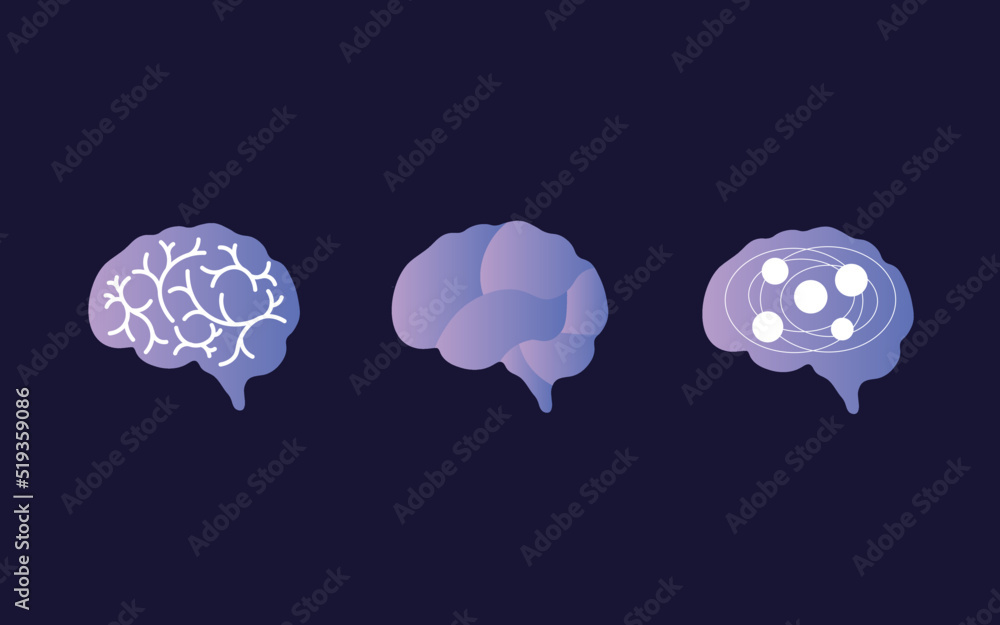 Brain Logo Concept. Human Brain Health Logo, Phycology, Psychiatrist ...