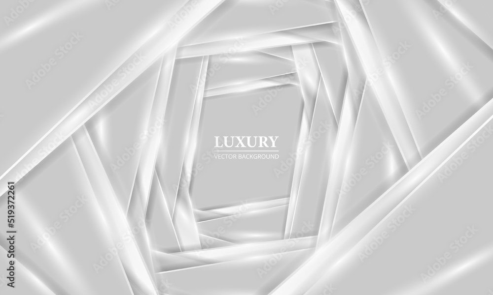 Abstract silver luxury background with elegant glowing lines and design ...