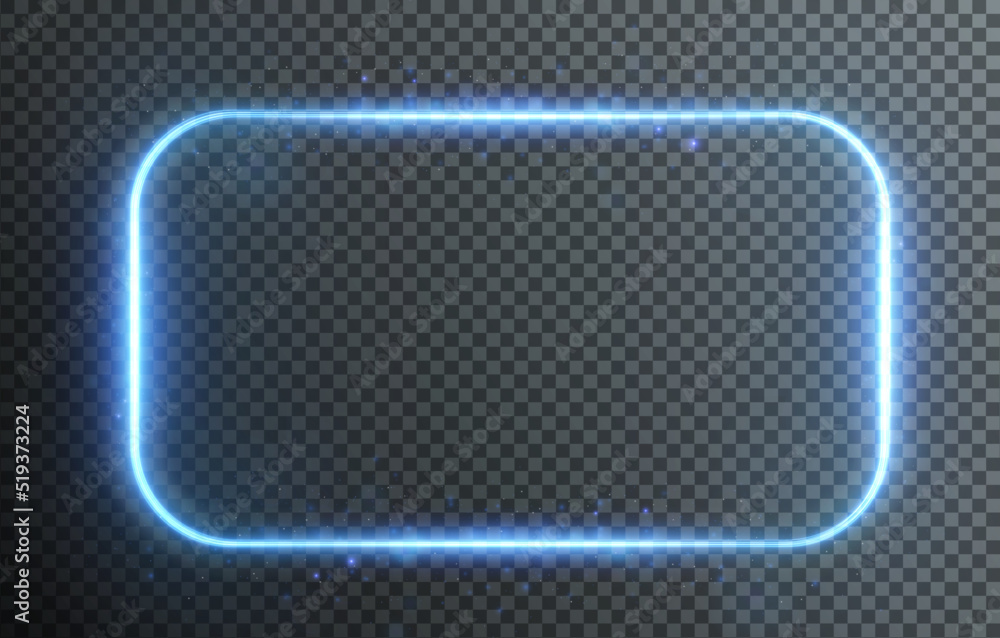 Vecteur Stock Technological background. Light glass blue frames square, oval, rectangle, circle ...