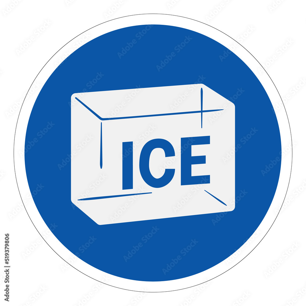 Ice Symbol Sign,Vector Illustration, Isolated On White Background Label ...