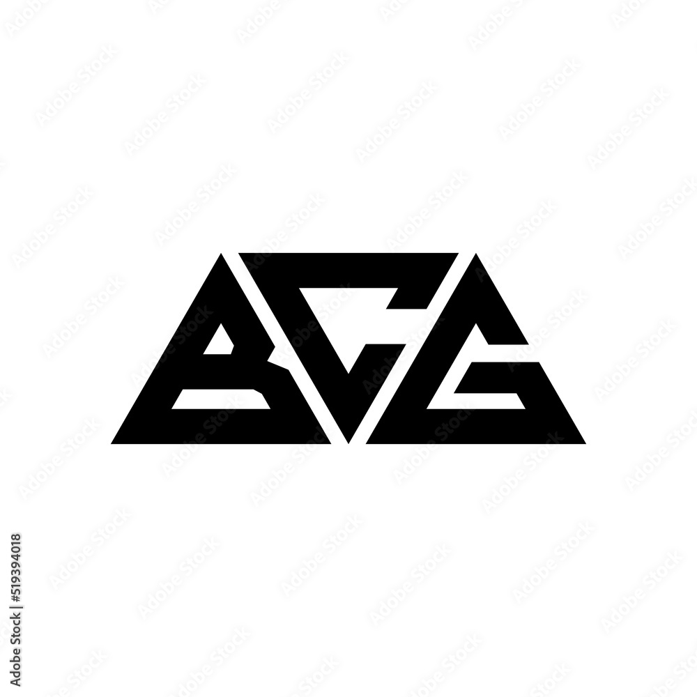Vecteur Stock BCG triangle letter logo design with triangle shape. BCG ...