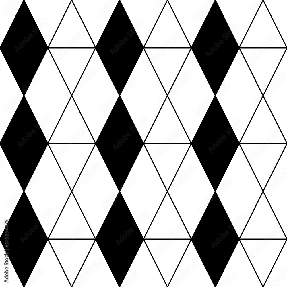 Beautiful Design Black Square Pattern Vector Seamless Checkered ...