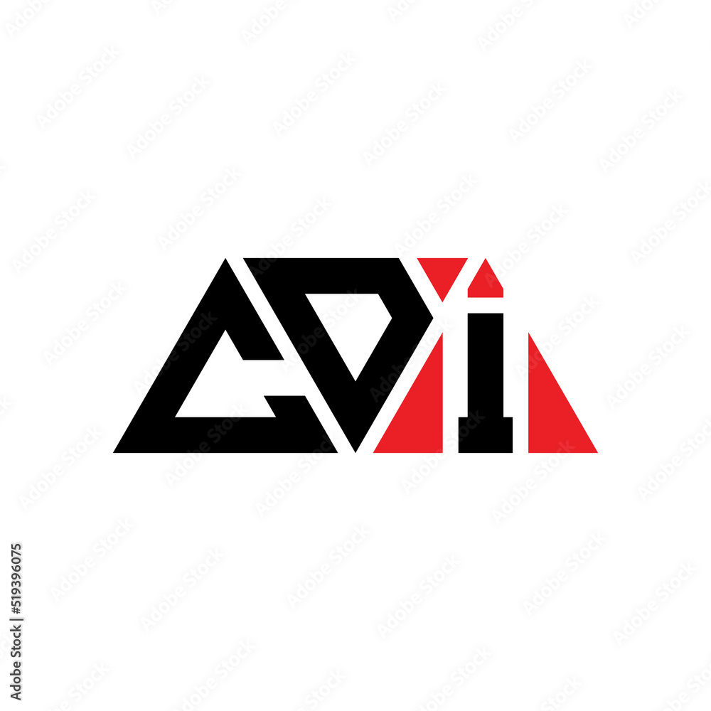 CDI triangle letter logo design with triangle shape. CDI triangle logo ...