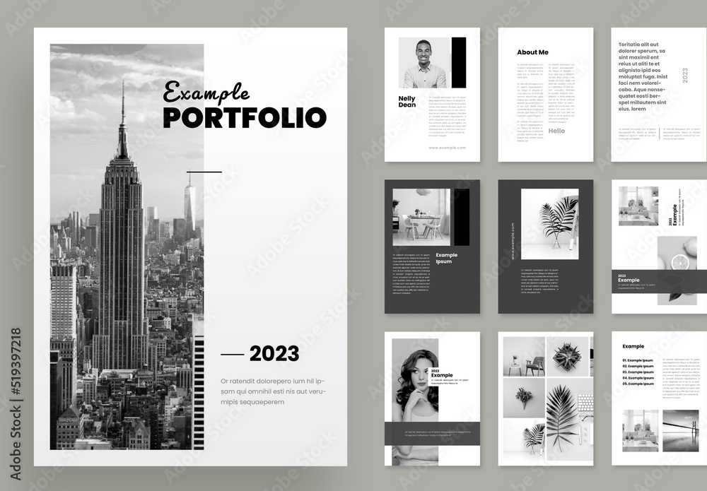 Portfolio Layout Stock Template | Adobe Stock