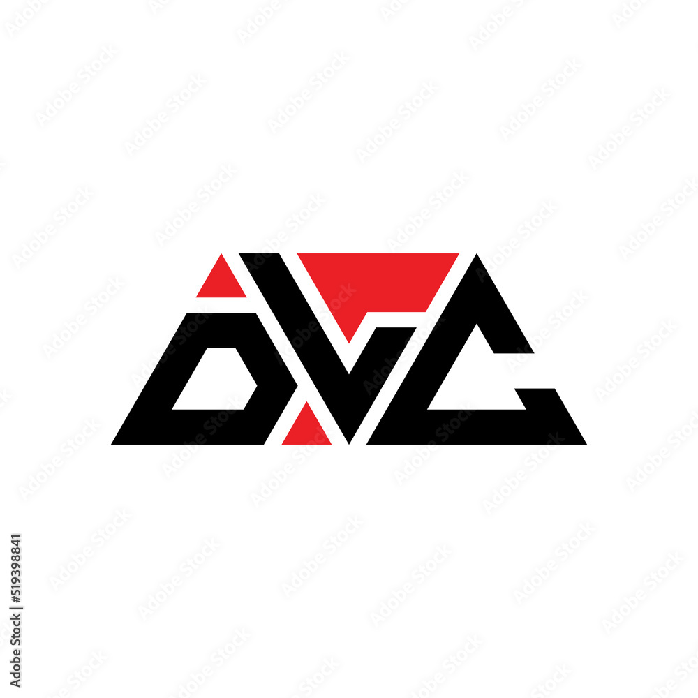 DLC triangle letter logo design with triangle shape. DLC triangle logo ...