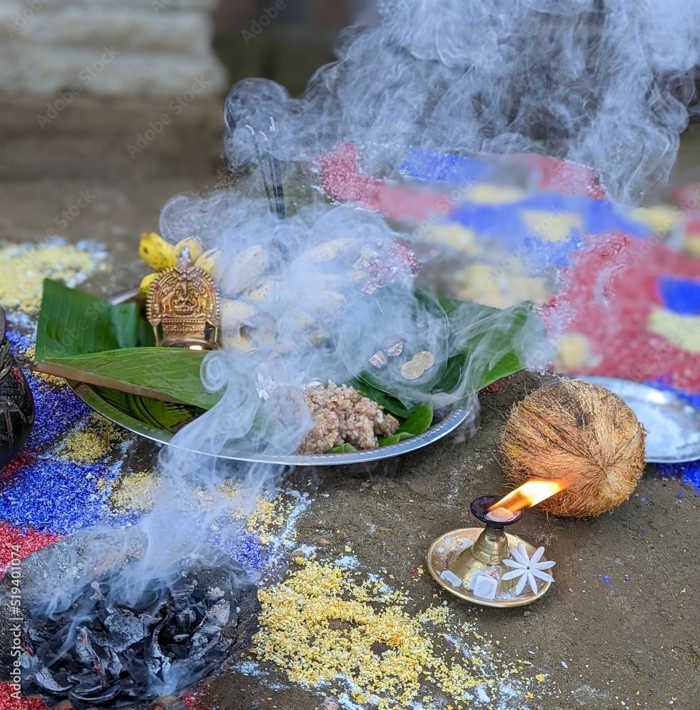Hindu culture Pooja Stock Photo | Adobe Stock