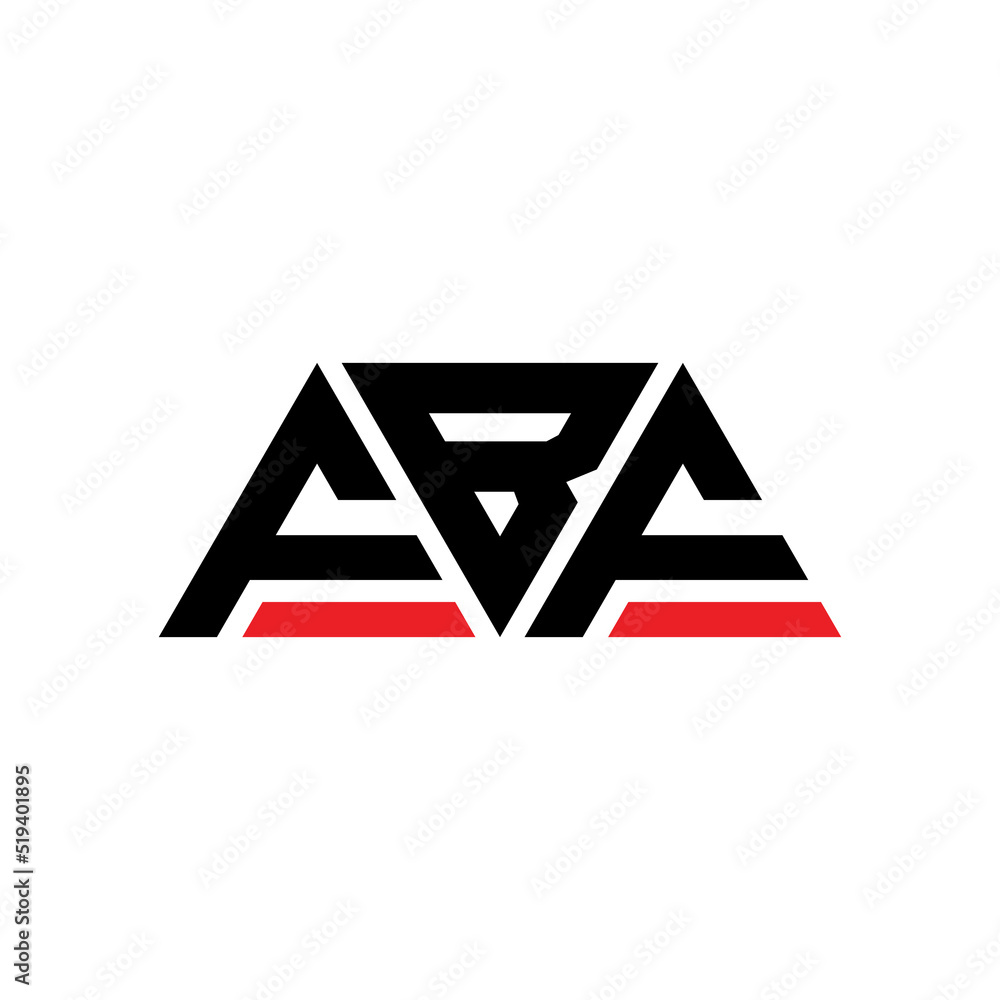 FBF triangle letter logo design with triangle shape. FBF triangle logo ...