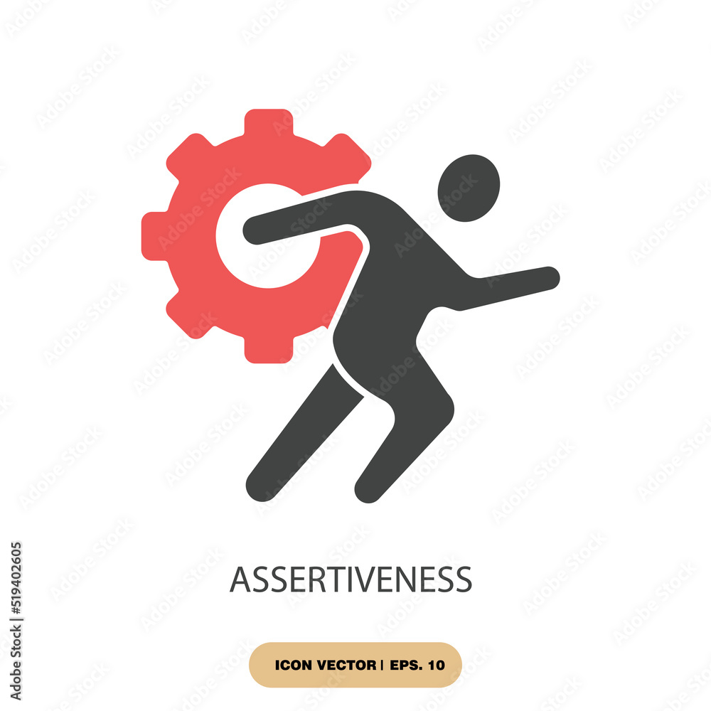 Assertiveness Icons Symbol Vector Elements For Infographic Web Stock Vector Adobe Stock