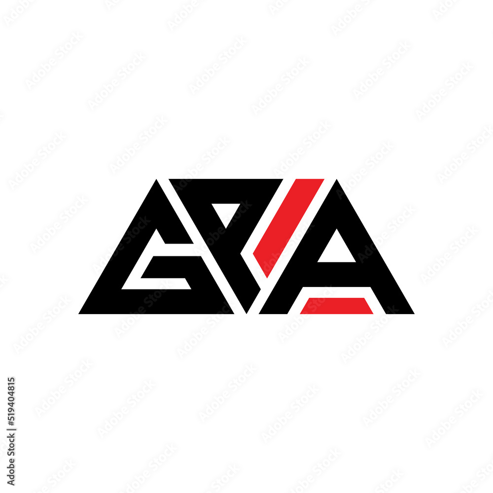 GPA triangle letter logo design with triangle shape. GPA triangle logo ...
