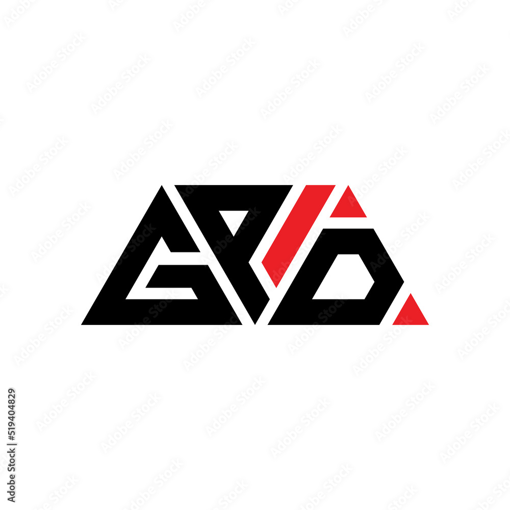 GPD triangle letter logo design with triangle shape. GPD triangle logo ...