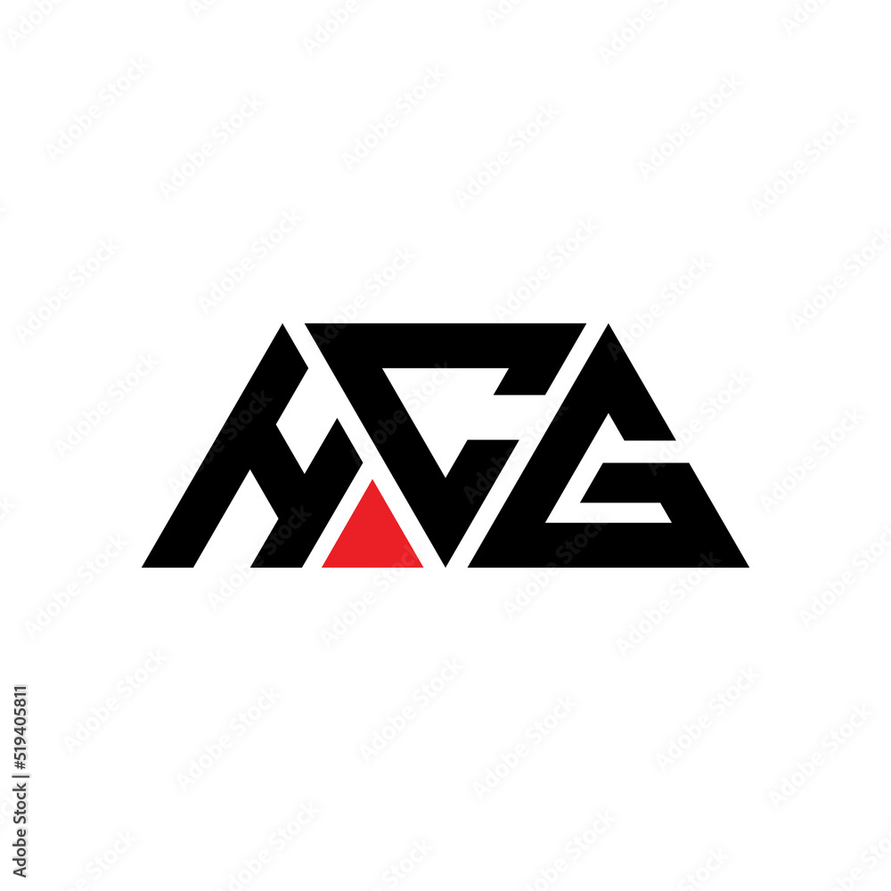 HCG triangle letter logo design with triangle shape. HCG triangle logo ...